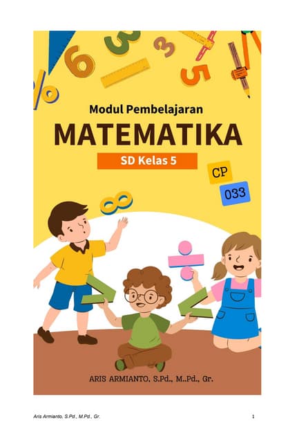 MODUL PEMBELAJARAN DEEP LEARNING MATEMATIKA KELAS 5 CP 032 REVISI 2025 KURIKULUM MERDEKA ...