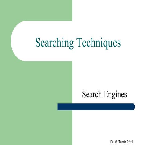02. Search Engines.ppt of Computer Science | PPT