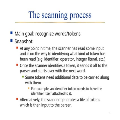 Compiler Construction Chapter number 2 slides | PPT