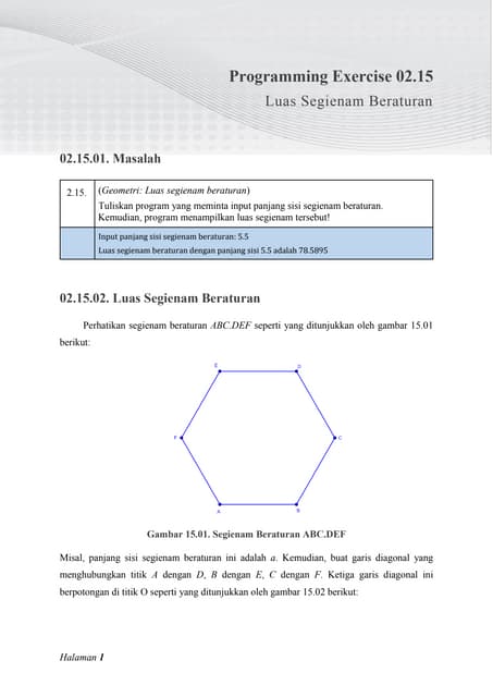 02.14. Luas Segitiga Menggunakan Bahasa Pemrograman Python | PDF