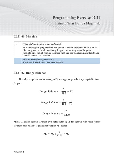 02.22. proyeksi Jumlah Penduduk Menggunakan Bahasa Pemrograman Python | PDF