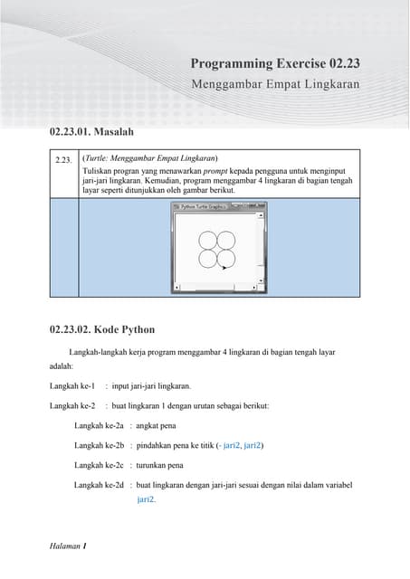 02.14. Luas Segitiga Menggunakan Bahasa Pemrograman Python | PDF