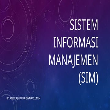 02.Modul (SIM).pptxSistem informasi manajemen | PPTX