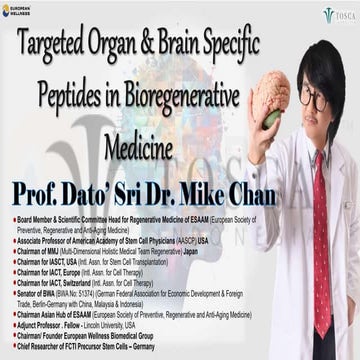 02. Prof Dr Mike Chan- Targeted Organ & Brain Specific Peptides in ...