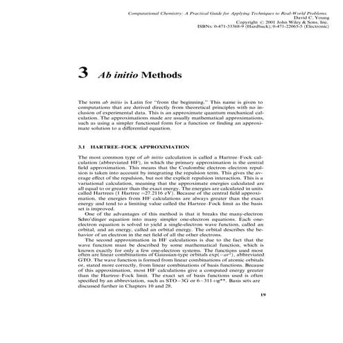 02 - Ab initio Methods converted into ww | PPTX