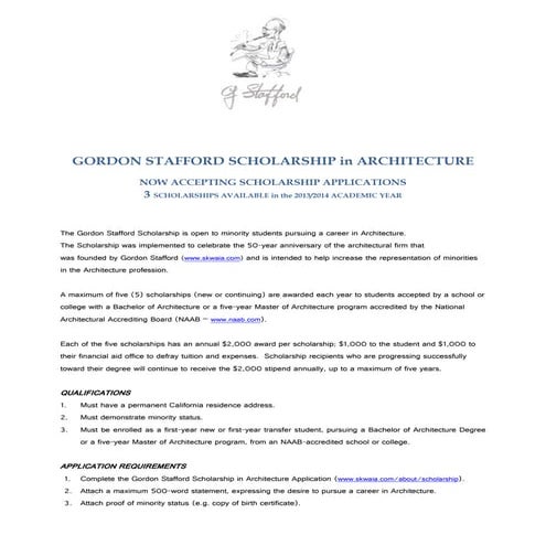 Scholarship Requirements | PDF