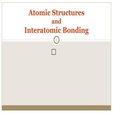 Material Science-02 atomic structure | PDF