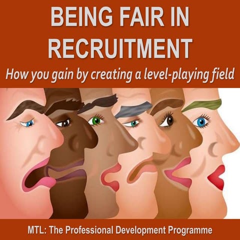 Being Fair in Recruitment | PPT
