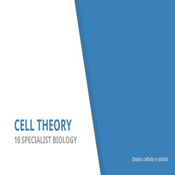 Cell Theory Biology PowerPoint Presentation | PPTX