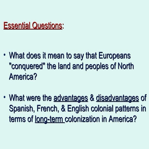 02 colonial approaches | PPT