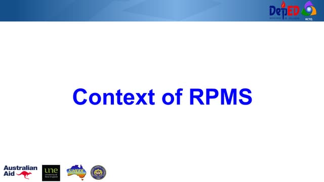 RPMS Process | PPTX