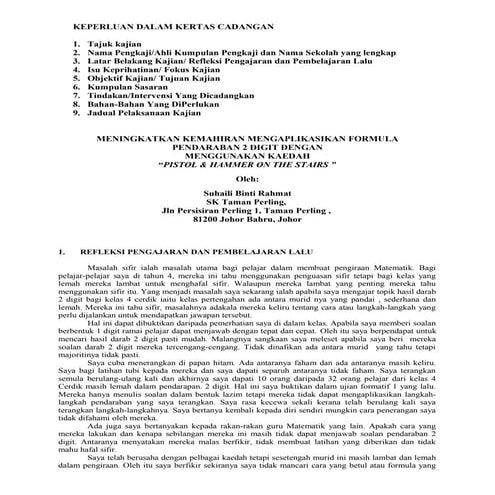 02 contoh kertas cadangan | DOC