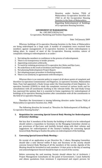 How To Conduct AGM for Housing Societies | PPTX