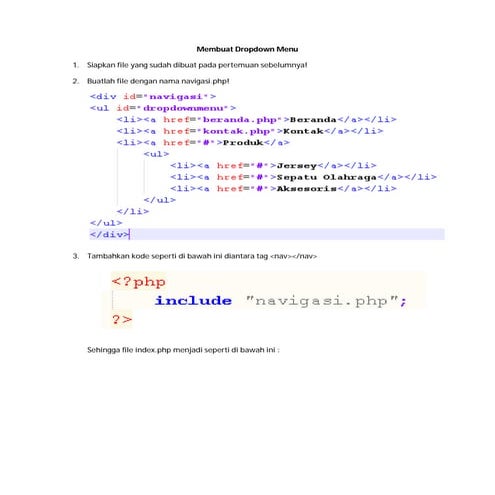 Dropdownmenu PHP | PDF