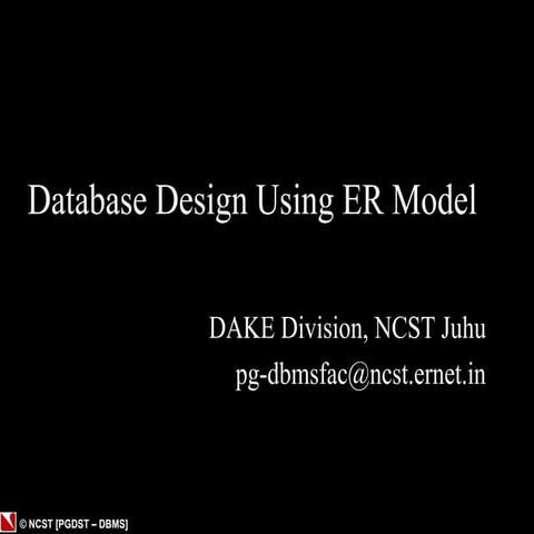 E R Modelling and concept in Database Management System | PPT