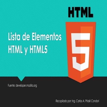 ETIQUETAS HTML5 PARA UN DISEÑO DE PÁGINAS WEB | PDF