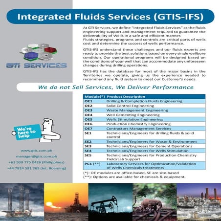 GTI Consultancy Services - Integrated Fluids Services | PDF | Business ...