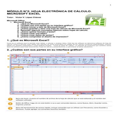 02 hoja electrónica de cálculo-ms-excel | PDF | Computer Software and Applications | Computing