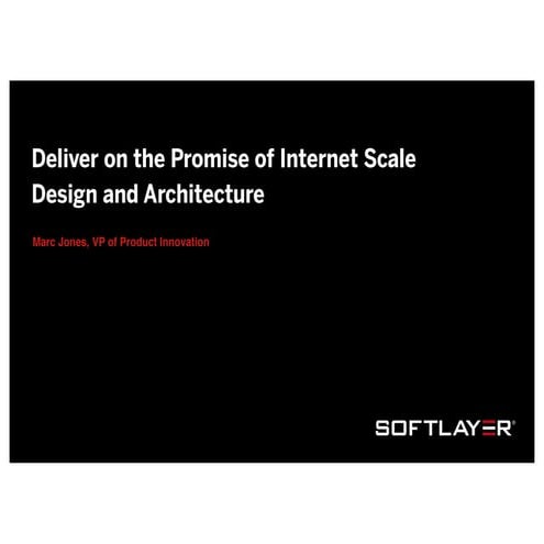 Internet Scale Architecture | PDF | Cloud Computing | Internet