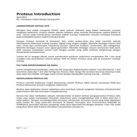 02 introduction-proteus | PDF | Free Download