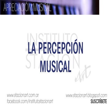 02 La Percepcion Musical | PDF