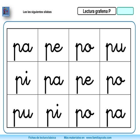 Sonido p fichas | PDF