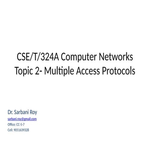 Computer Network : 02 - Medium Access Control | PDF