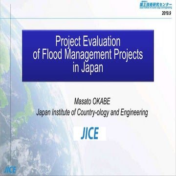 Project Evaluation of Flood Management Projects in Japan | PPTX