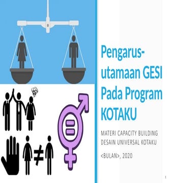 02-Modul GESI - Pengarusutamaan GESI, Implementasi, Analisa.17 April ...