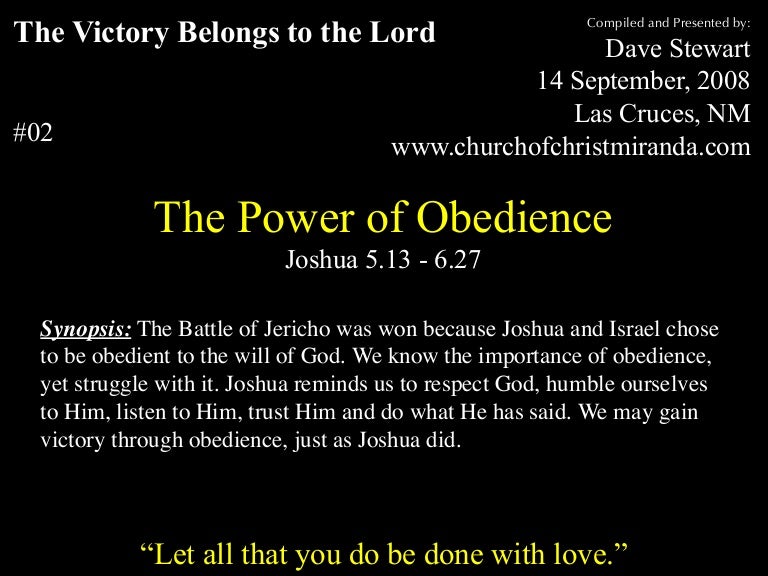 02) Obedience