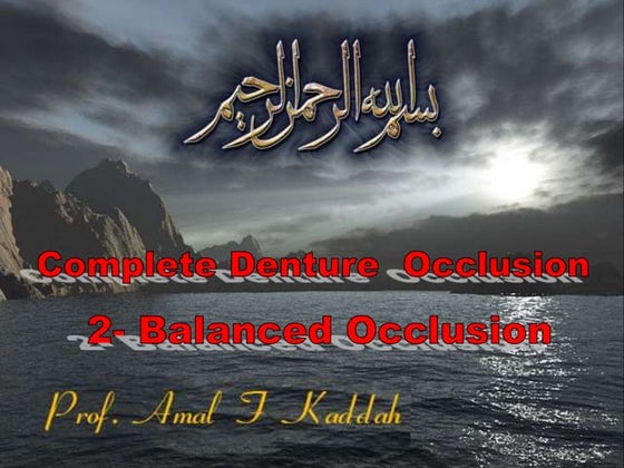 Balanced occlusion-different concepts | PPTX | Dental Health | Diseases ...