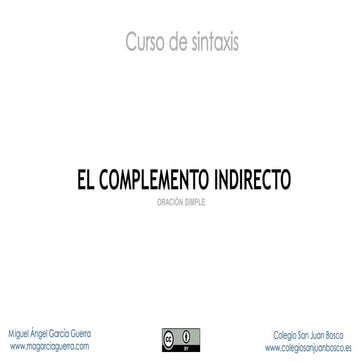 El complemento indirecto | PDF