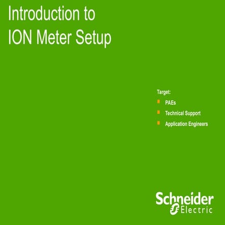 02 - PowerLogic Meter Setup schneider eletric.ppt