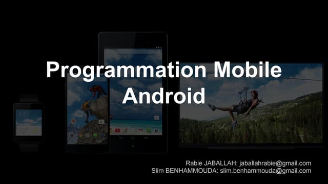 02 Programmation Mobile Android Activity View Fragment Ppt 4163