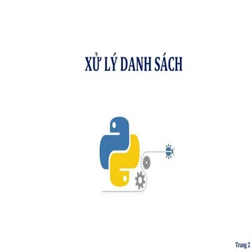 Chuong 2 - PYTHON - List.ppt zzzzzzzzzzz | PPT