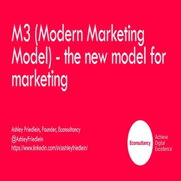 M3 (Modern Marketing Model) | PDF