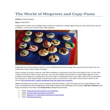 The World of Misprints and Copy-Paste | PDF