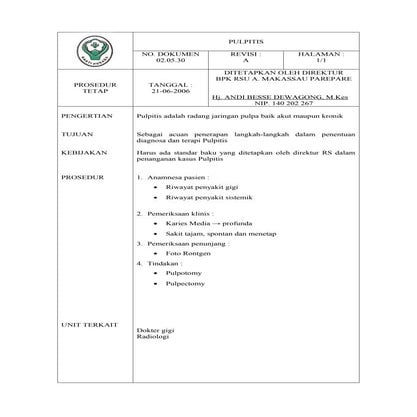 020530 pulpitis | DOC