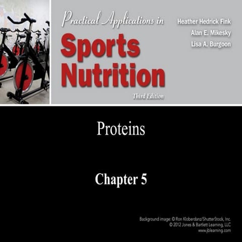 SportsNutrition_Chapter5_Protein | PPT