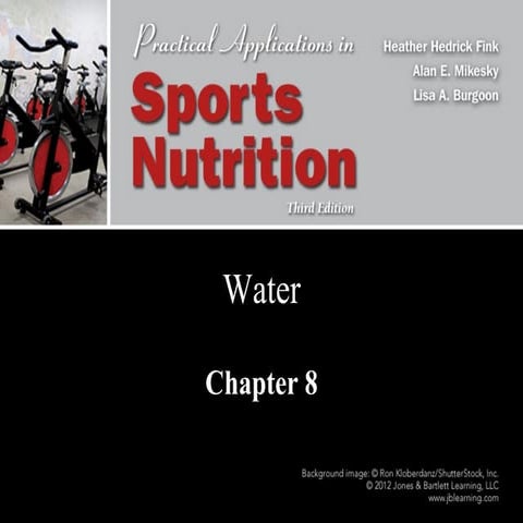 SportsNutrition_Chapter8_Water | PPT