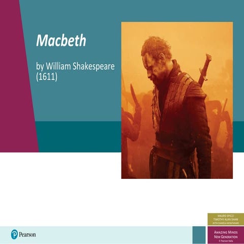 William Shakespeare - Macbeth presentation Amazing Minds | PDF