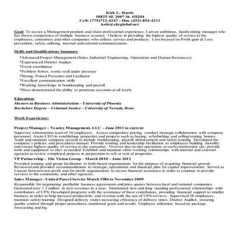 MES Resume 7-15 | PDF