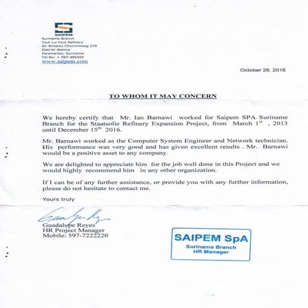 RECOMMENDATION LETTER - HR manager | PDF