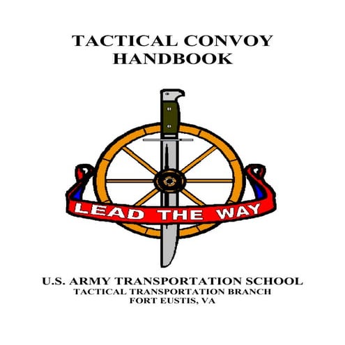 Tactical_Convoy_Handbook2002 | PDF | Arms & Ammunition | Sensitive Topics