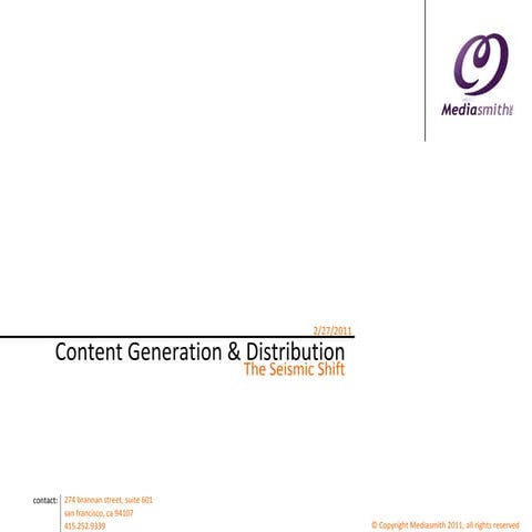 Content Marketing Strategies Conference: David Smith Content Generation ...