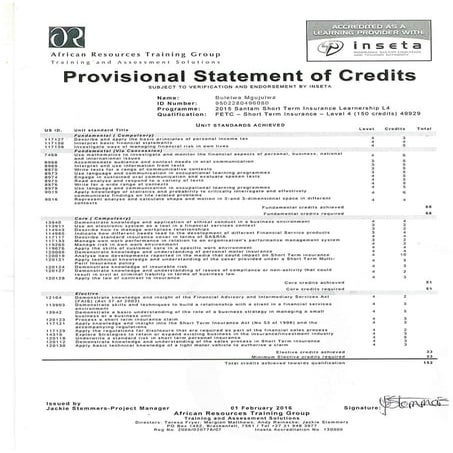 INSETA CREDITS | PDF