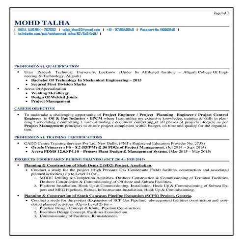 Paul Khawli Bilingual Engineer Resume | DOCX