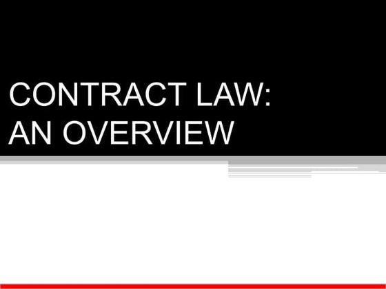 Contract law | PPT