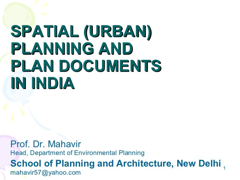 Spatial planning india