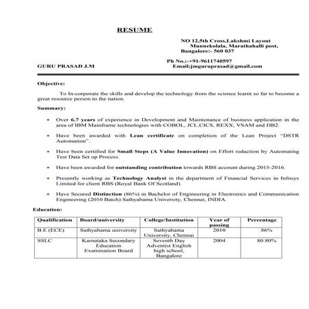 Guru Prasad(Resume)(1) | DOC